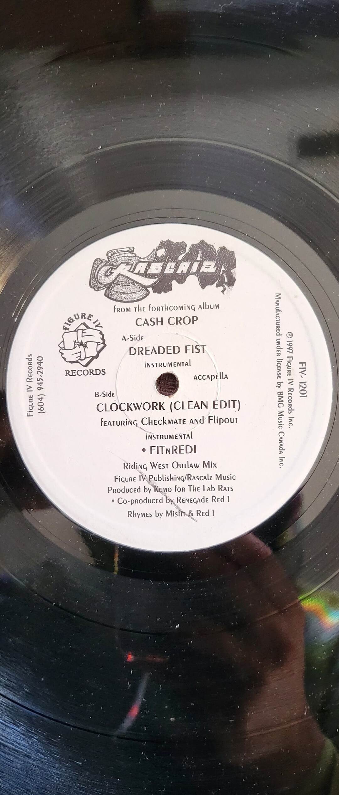 Rascalz - Dreaded Fist - 1997 Vintage Rap Hip Hop Vinyl LP - Figure IV ...