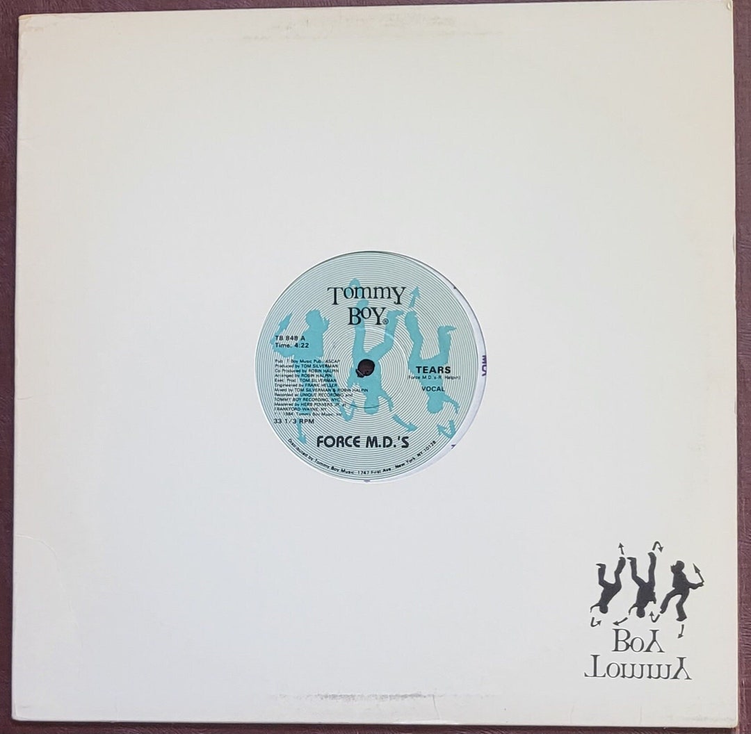 Force MD - Tears Vinyl LP - 1984 Hip Hop Funk Soul - Tommy Boy Records ...