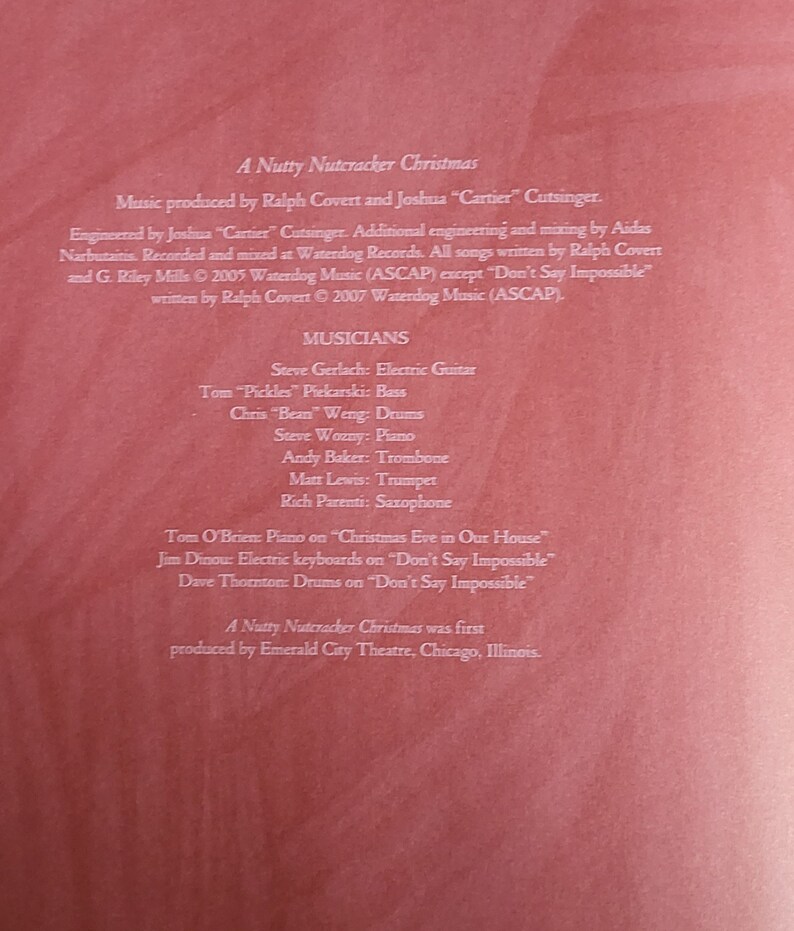 A Nutty Nutcracker Christmas by Ralph Covert / G Riley Mills - Includes ...