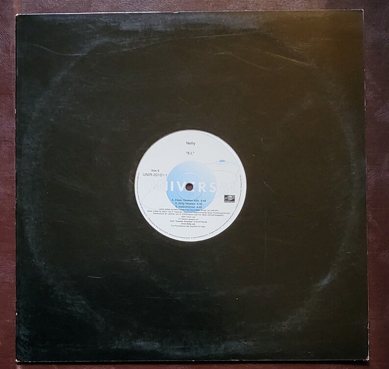 Nelly : E.I. - 2000 Vintage Rap / Hip Hop Vinyl LP - Universal Records ...