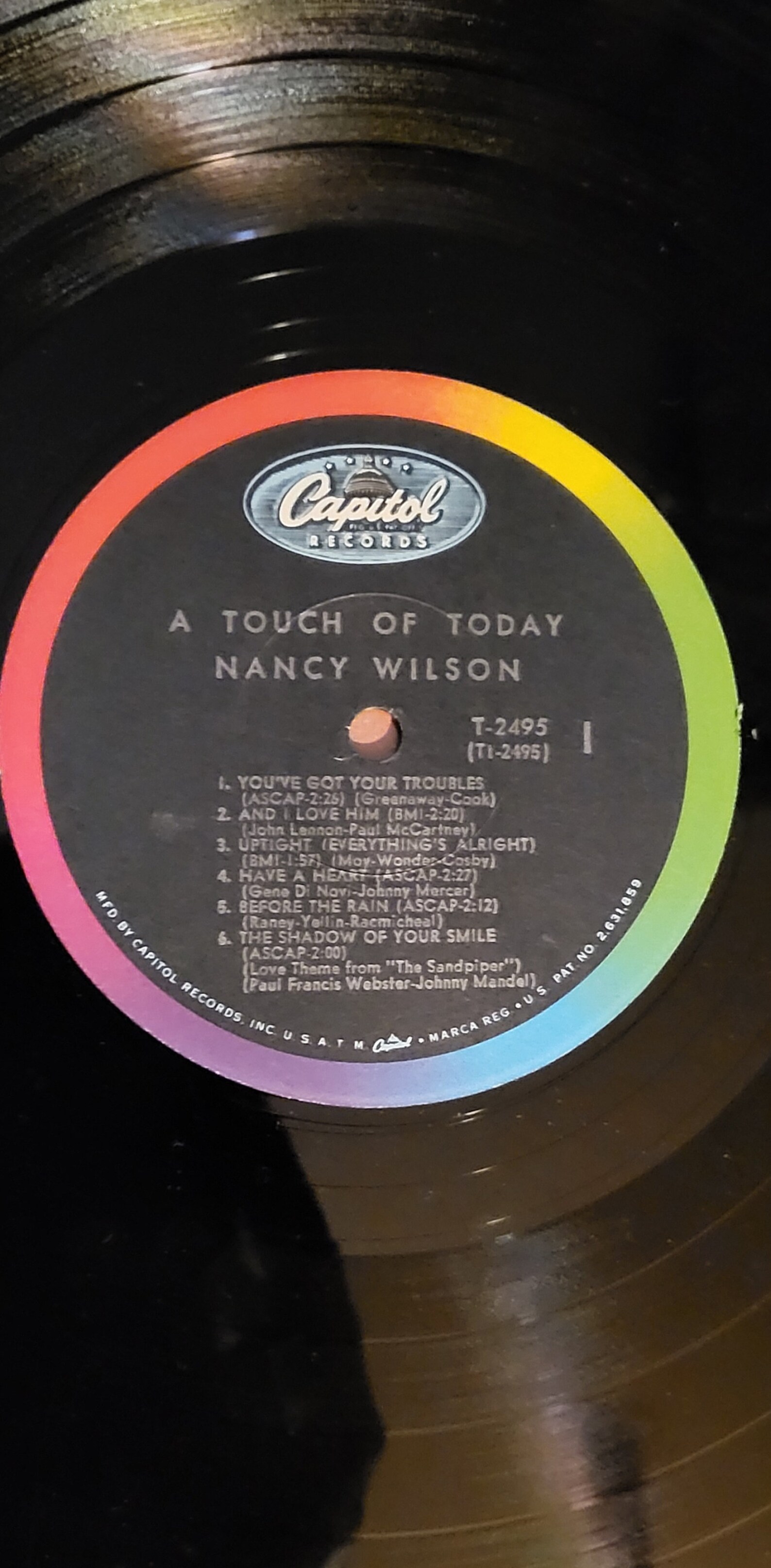 Nancy Wilson - A Touch of Today - 1966 Vintage Jazz / Funk/ Soul Vinyl ...
