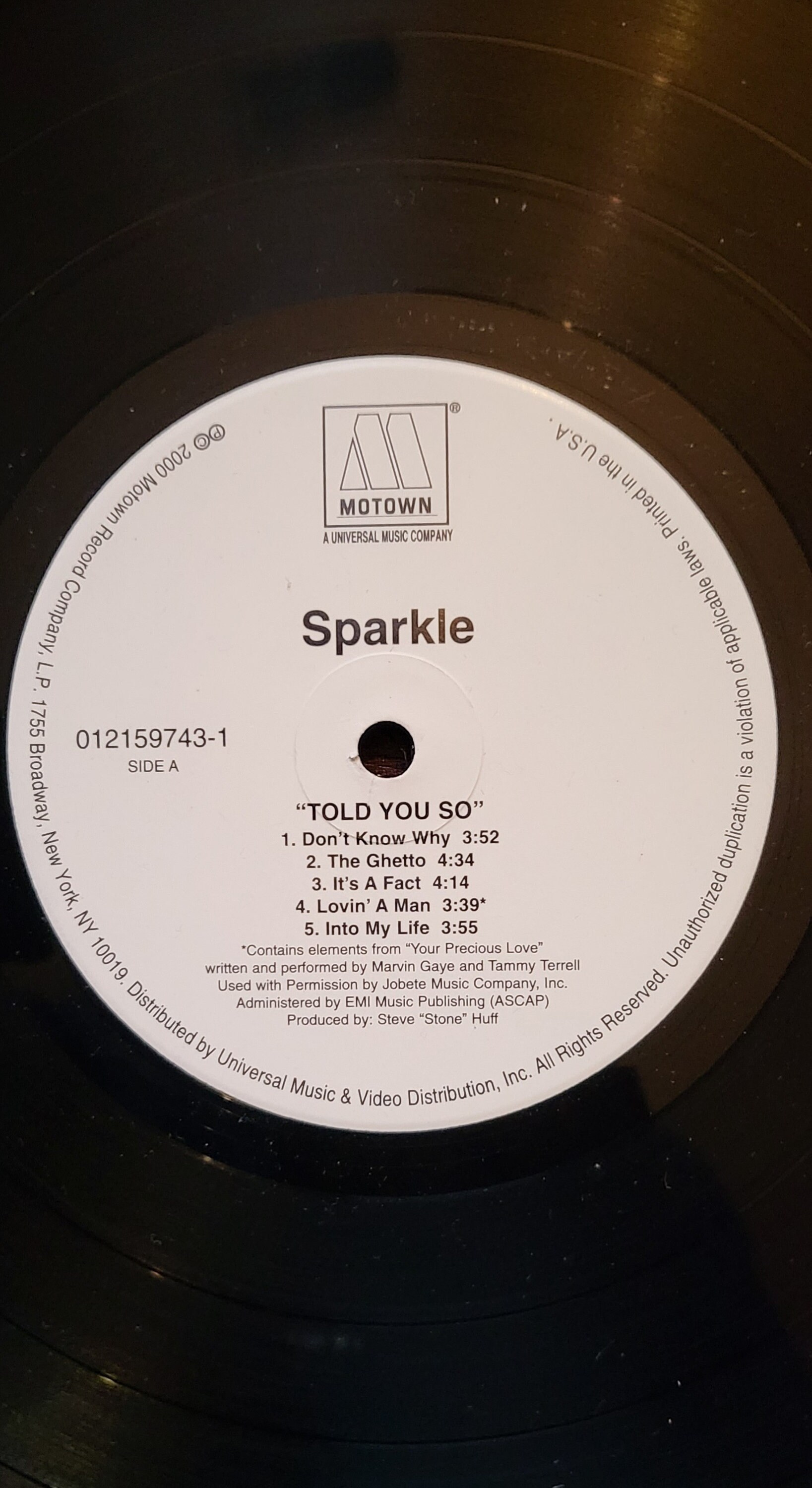 Sparkle : Told You so - 2000 Vintage Rap / Hip Hop Vinyl LP - Motown Records 012 159 743-1 - Etsy