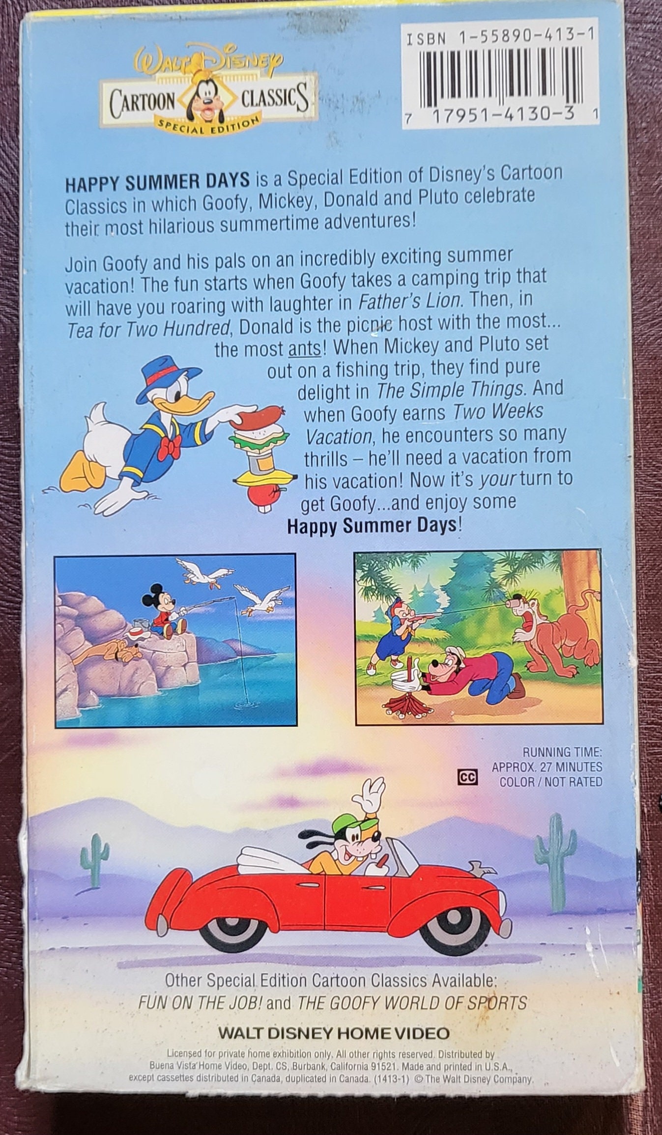 Buy Walt Disney Cartoon Classics Special Edition - Happy Summer Days ...