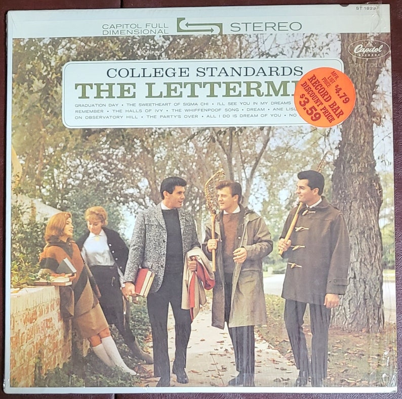 The Lettermen - College Standards - 1963 Vintage Folk Vinyl - Capitol ...