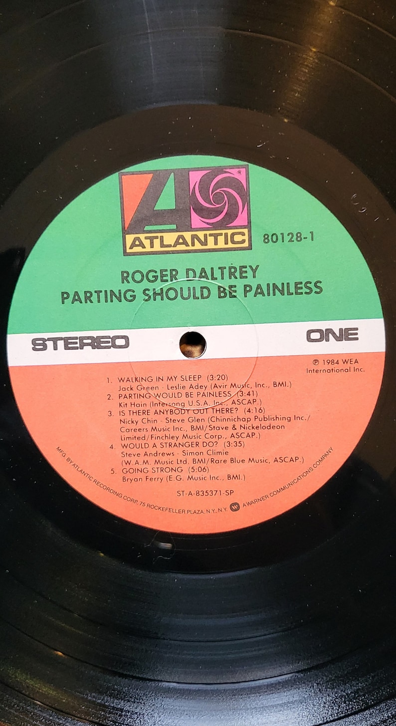 Roger Daltrey - Parting Should Be Painless - 1984 Vintage Vinyl LP - Etsy