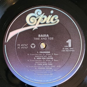 Basia Time and Tide 1987 Vintage Synth Electronic Vinyl Epic Records FE ...
