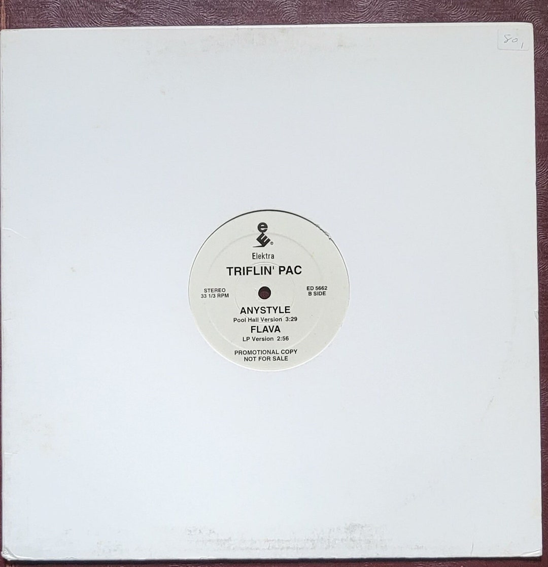 Triflin' Pac : Anystyle - 1993 Vintage Rap / Hip Hop Vinyl LP - Elektra ...