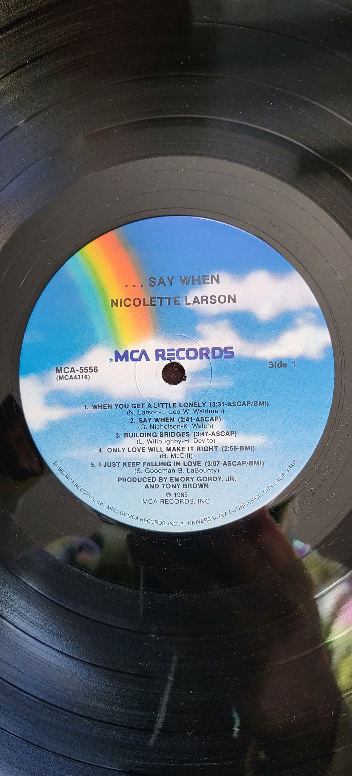 Nicolette Larson - Say When - 1985 Vintage Folk Country Vinyl LP - MCA ...