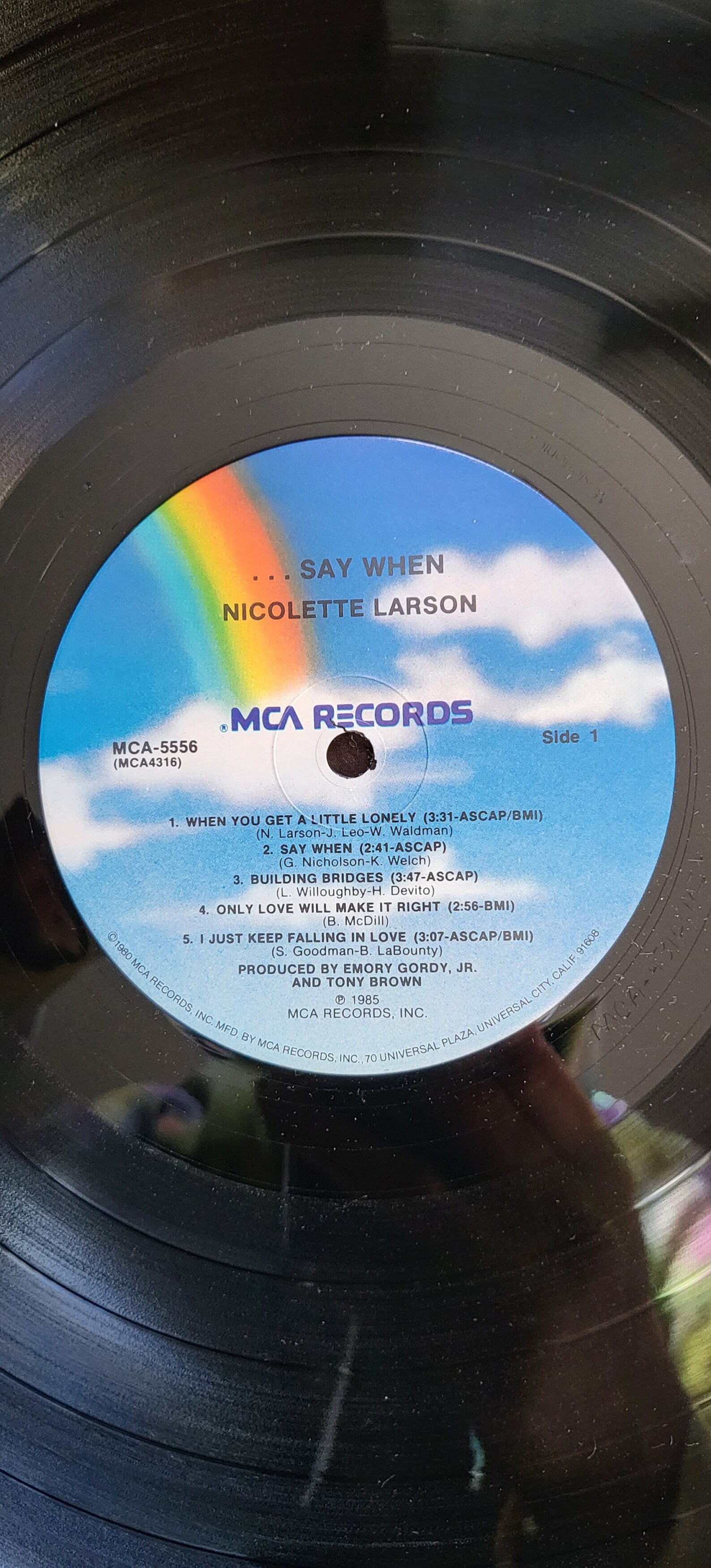 Nicolette Larson - Say When - 1985 Vintage Folk Country Vinyl LP - MCA ...