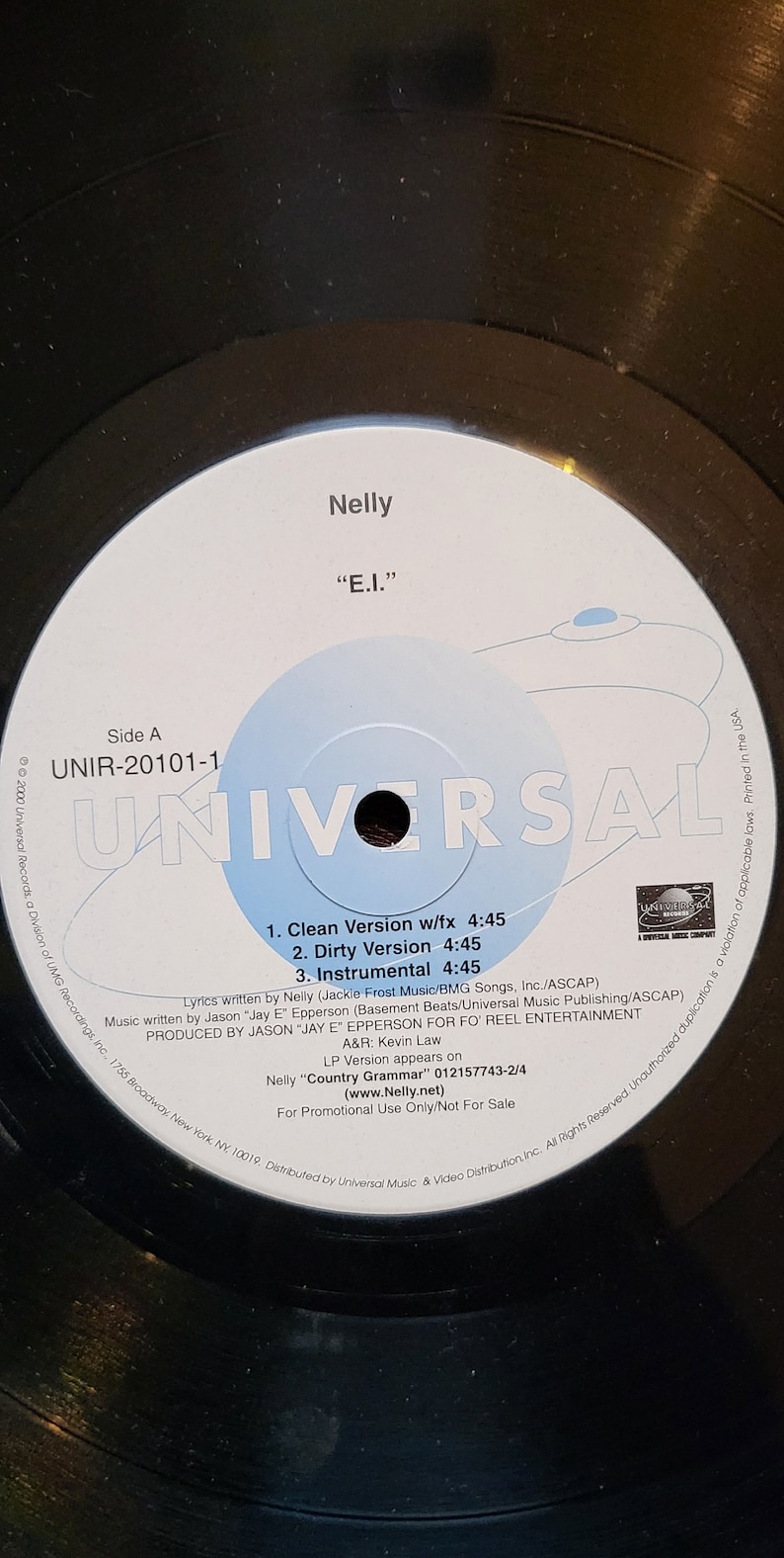 Nelly : E.I. - 2000 Vintage Rap / Hip Hop Vinyl LP - Universal Records ...