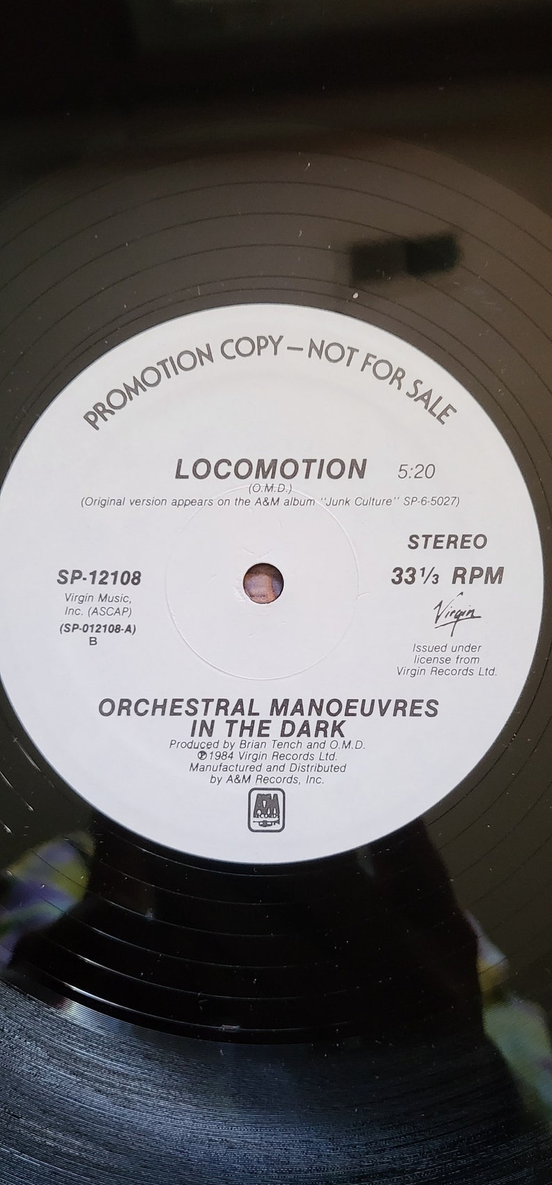 OMD - Locomotion - 1984 Vintage New Wave Electronic Synth Pop Vinyl LP ...