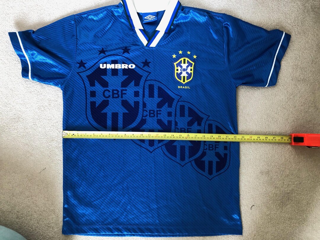 Brazil National Team UMBRO Football Jersey Soccer Shirt AWAY, Blue 1994 ...