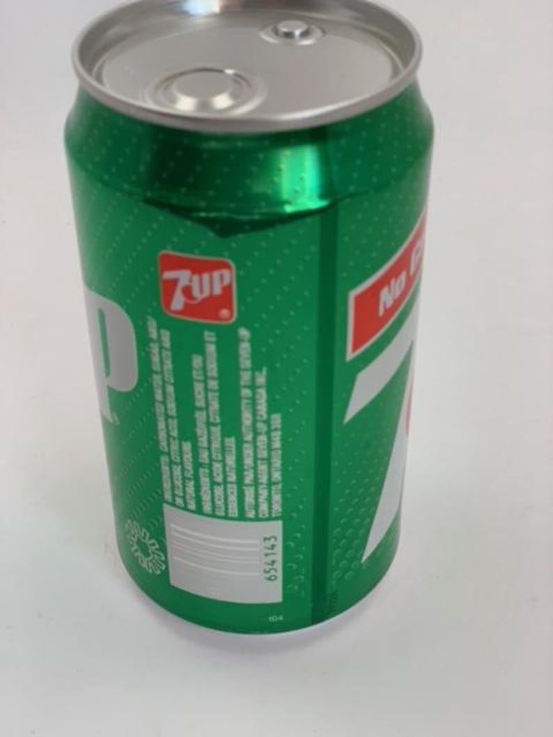 1987 7UP NO CAFFEINE 355ml Push Button Top Soda Pop Can, Pepsi Product ...