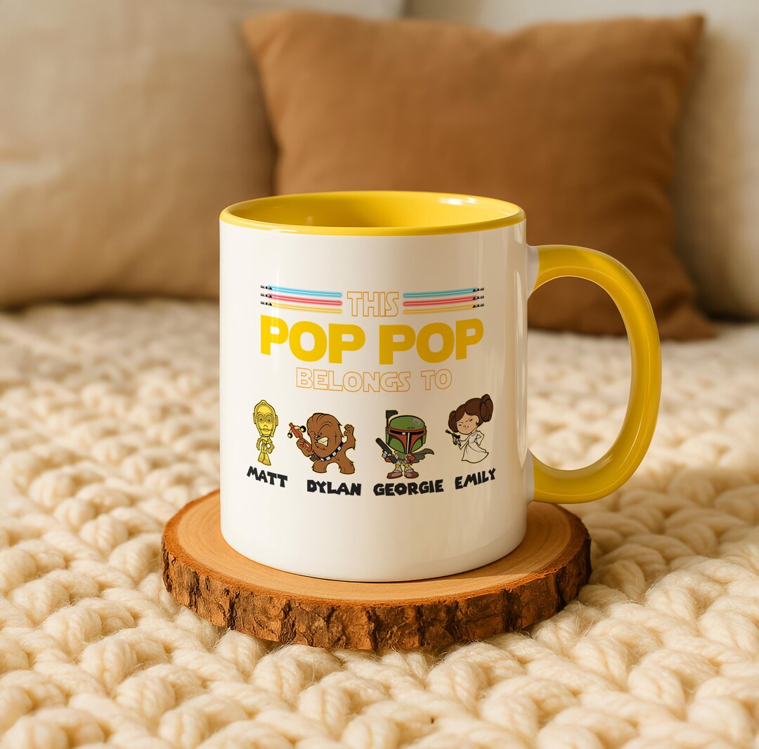 Star Wars Daddy Mug Gift Personalized, This Papa Belongs to Kids - Etsy