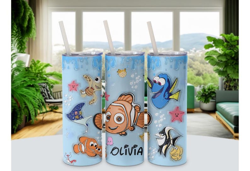 Disney Finding Nemo Tumbler Sea Adventure Design 20oz Insulated Coffee ...