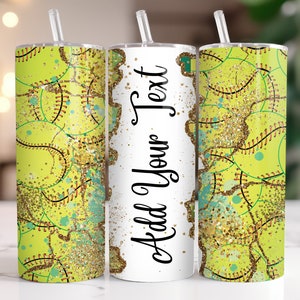 Personalized Softball Tumbler, Custom Name Stainless Steel Cup - Etsy