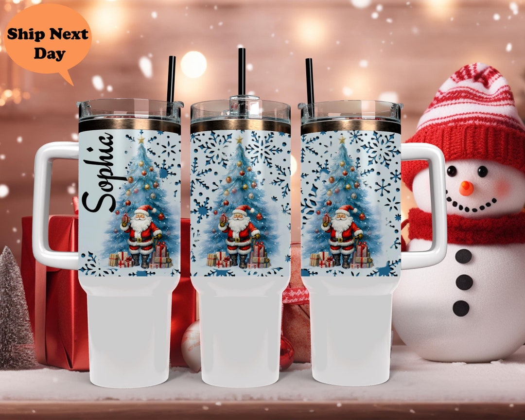 Personalized Christmas Santa Tumbler, Santa Tumbler, Christmas Gift ...