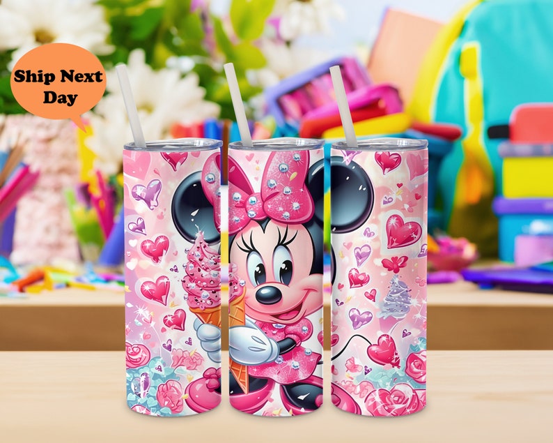 Minnie Mouse Tumbler, Disney Tumbler, Minnie Mouse Gifts for Kids ...