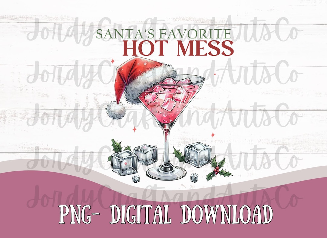 Funny Santa PNG| Hot Mess Santa PNG |sublimation Christmas Png |digital ...