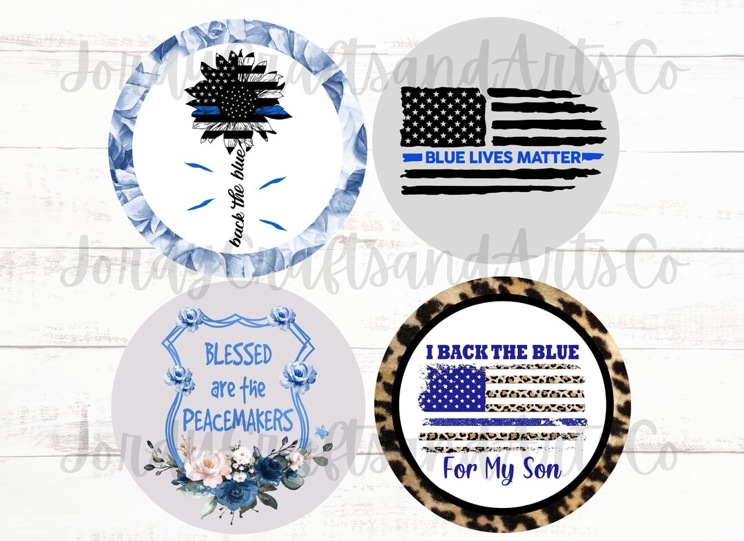 Back the Blue PNG| Pro Police Digital Download| Digital Cardstock ...