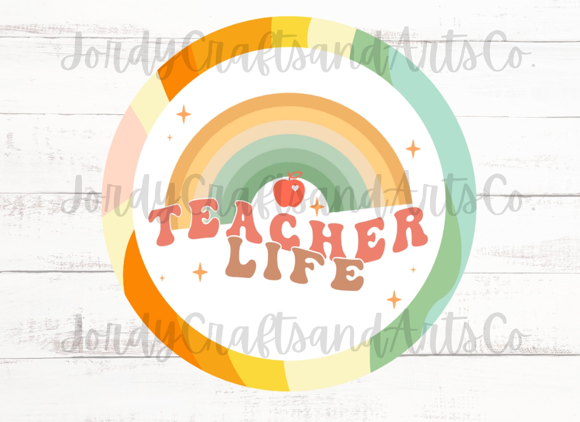 Teacher Round PNG| Teacher Appreciation Digital Download| Digital ...