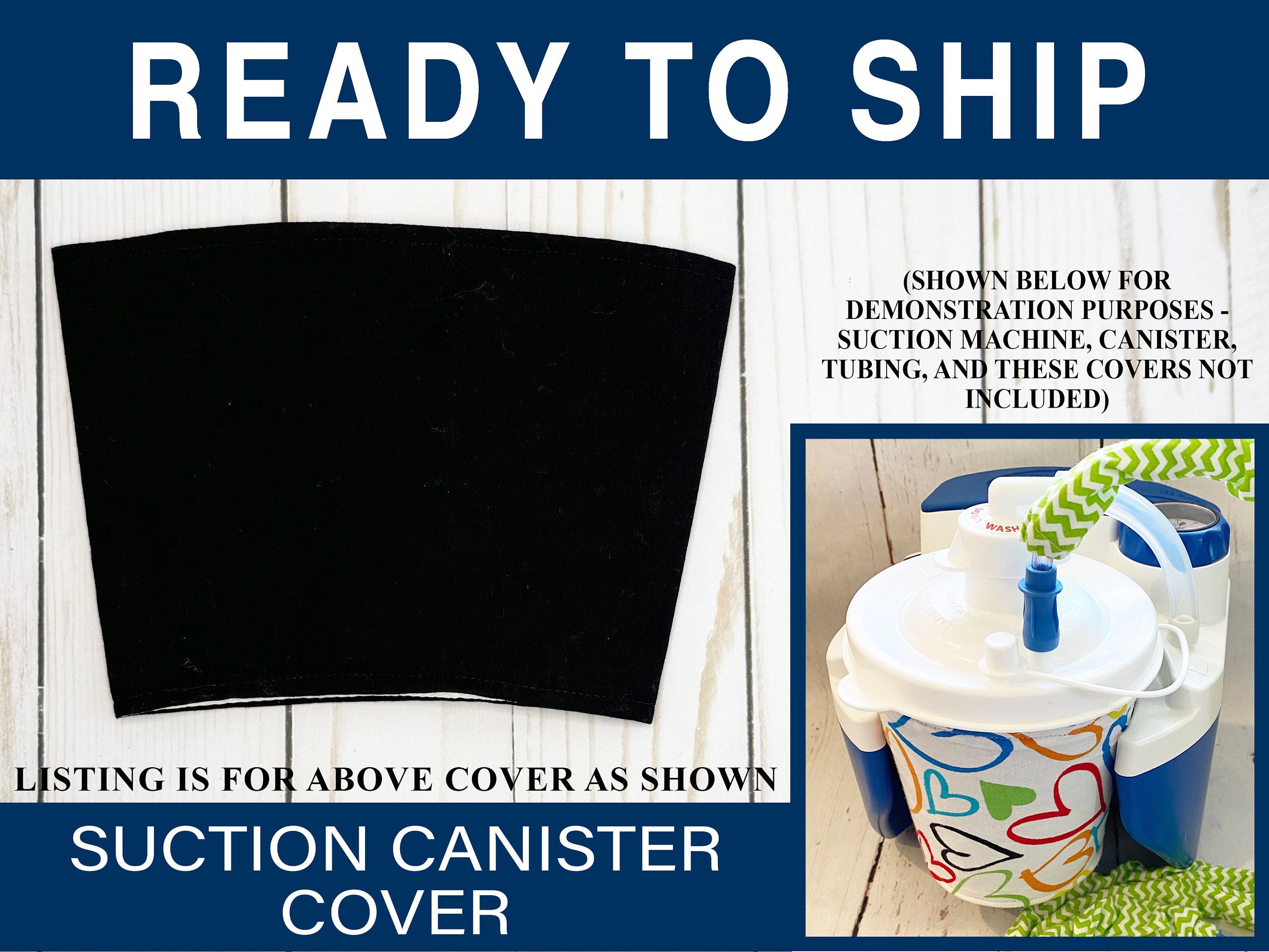 Suction Canister Cover With Slip Resistant Lining - Etsy