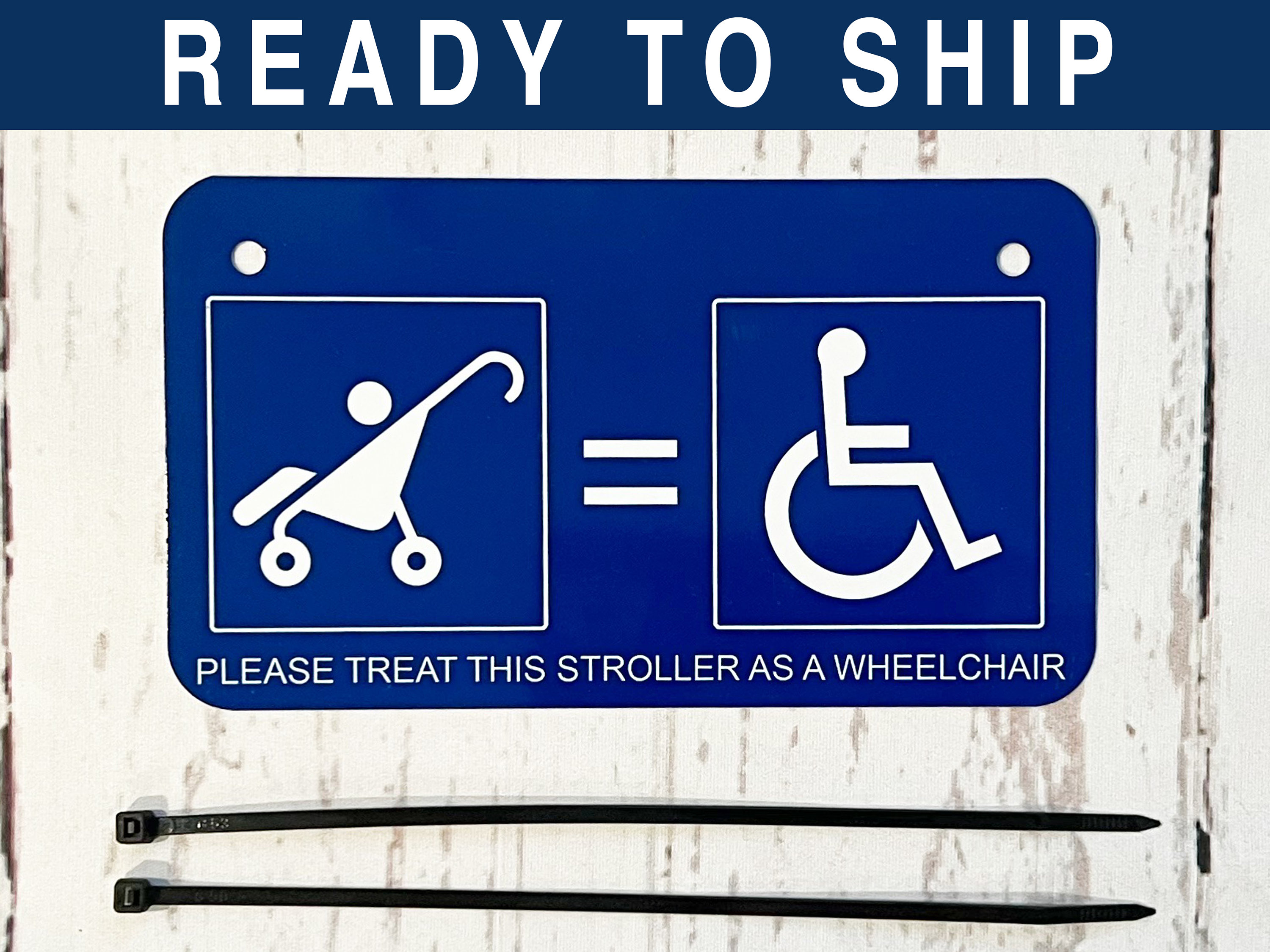 Aluminum Stroller as Wheelchair Federal Blue Sign - Etsy