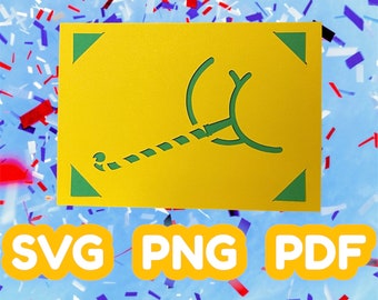 Party Blower Template - Etsy