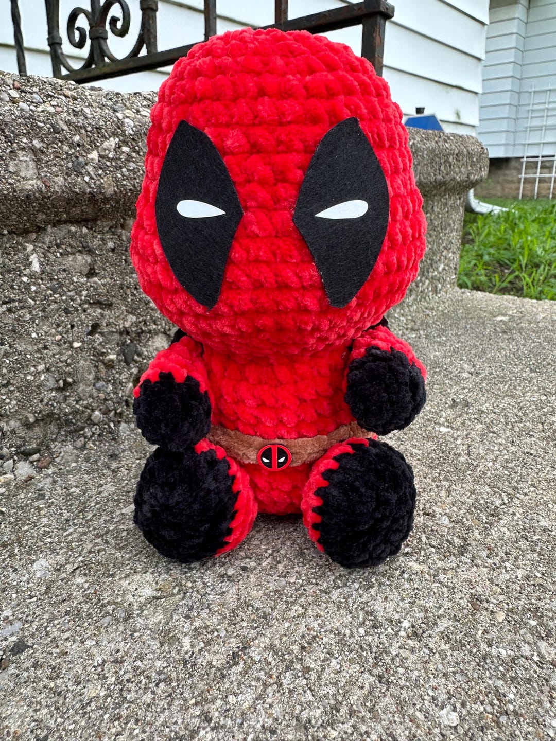 Crochet Deadpool, 7 Tall Plushie, Kids Toys, Birthday, Christmas, MADE ...