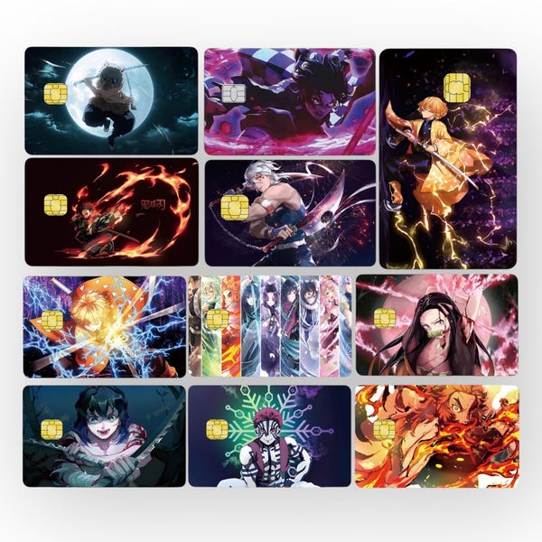 Anime Credit Card Skins - Etsy