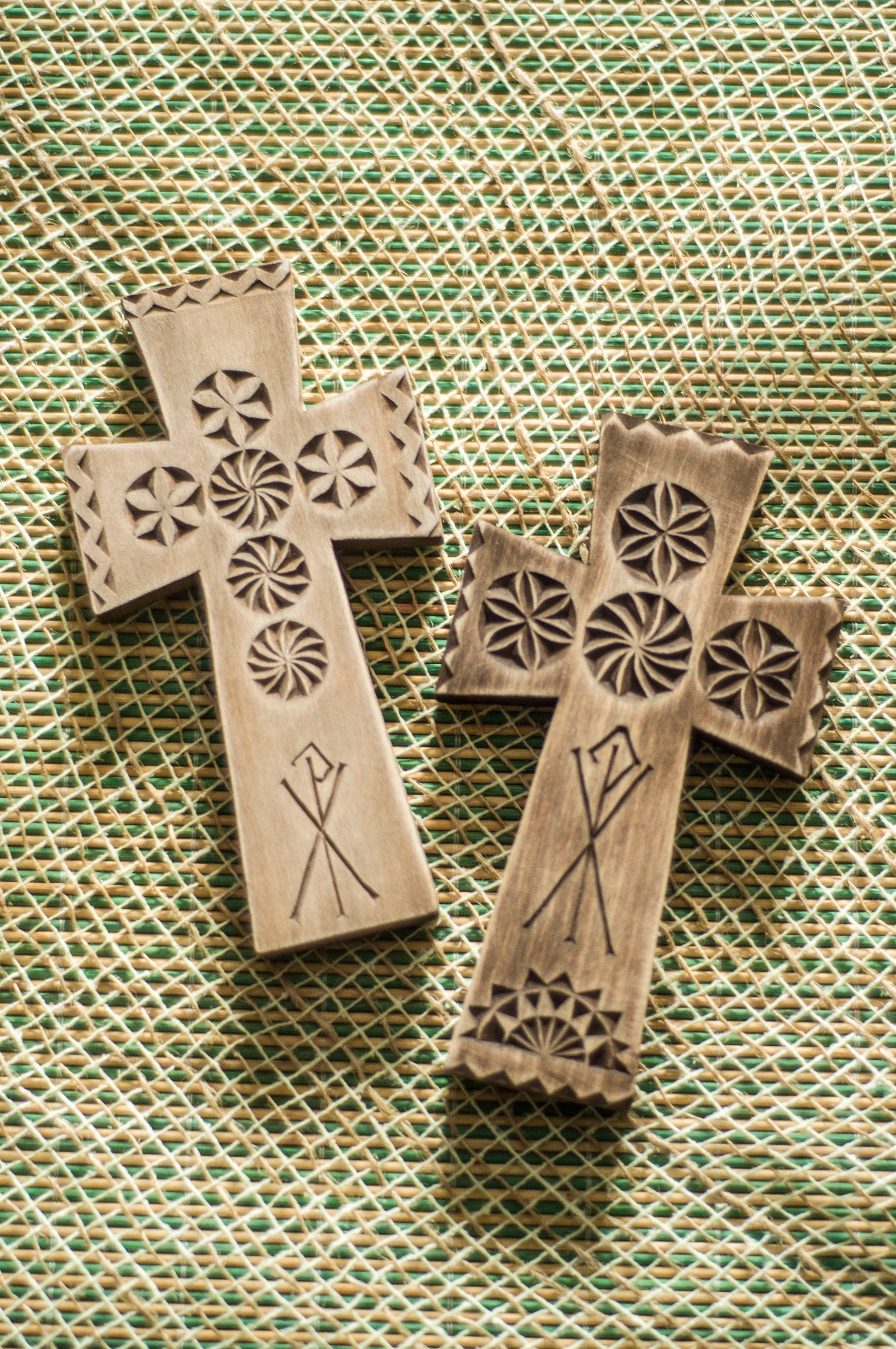 Wall Cross Wood Carving Handmade Woodcarving - Etsy