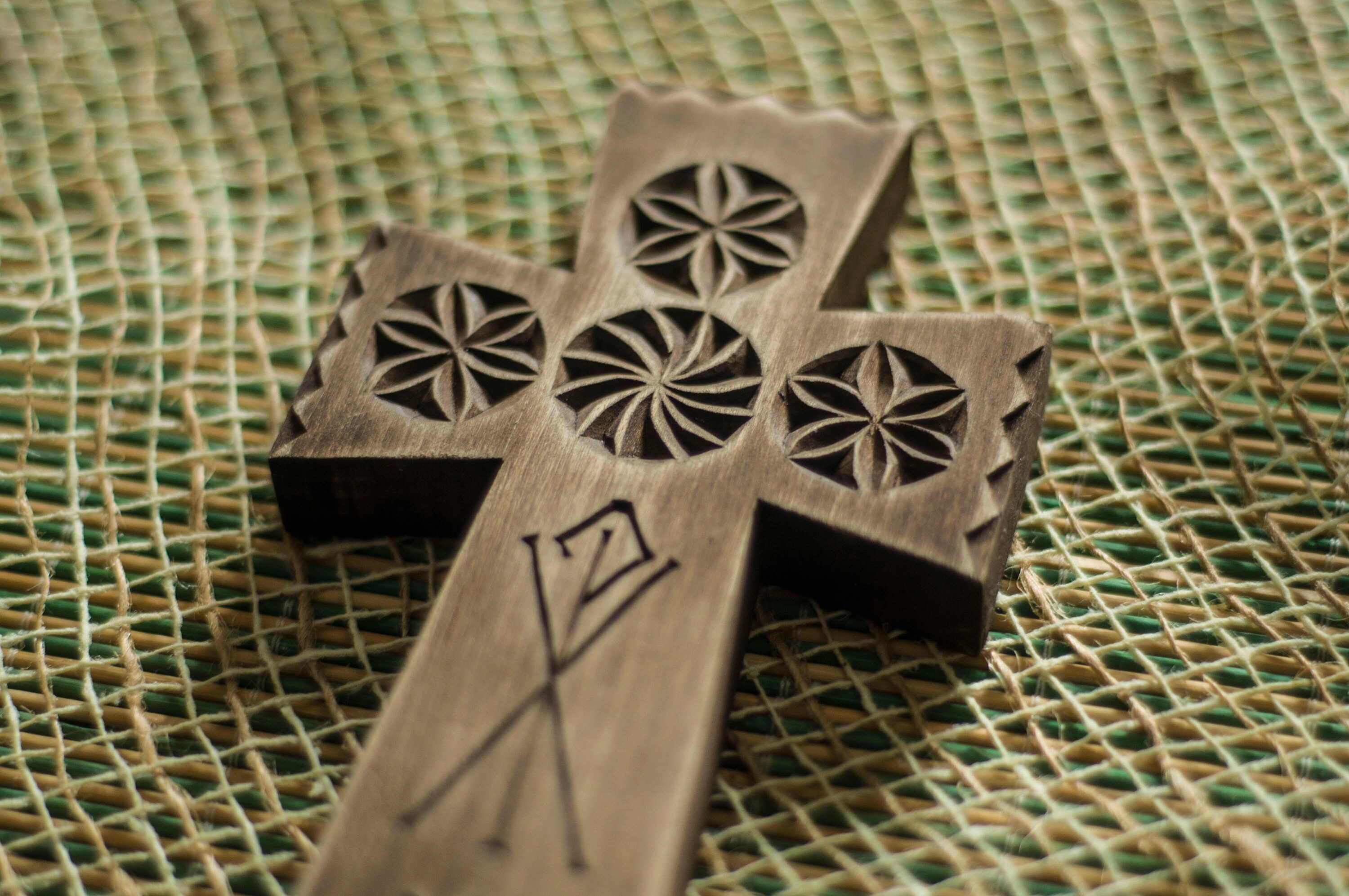 Wall Cross Wood Carving Handmade Woodcarving - Etsy