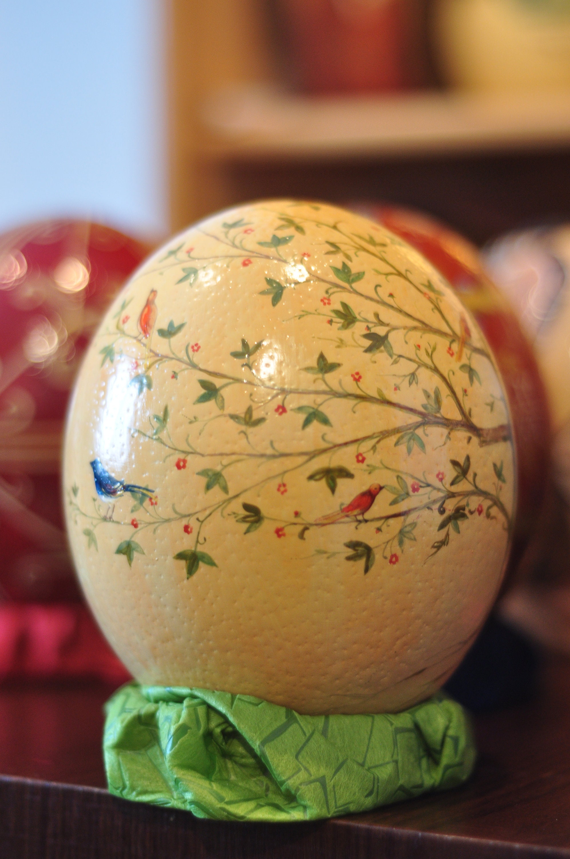 Ostrich Egg Hand Painted Tree of Life - Etsy