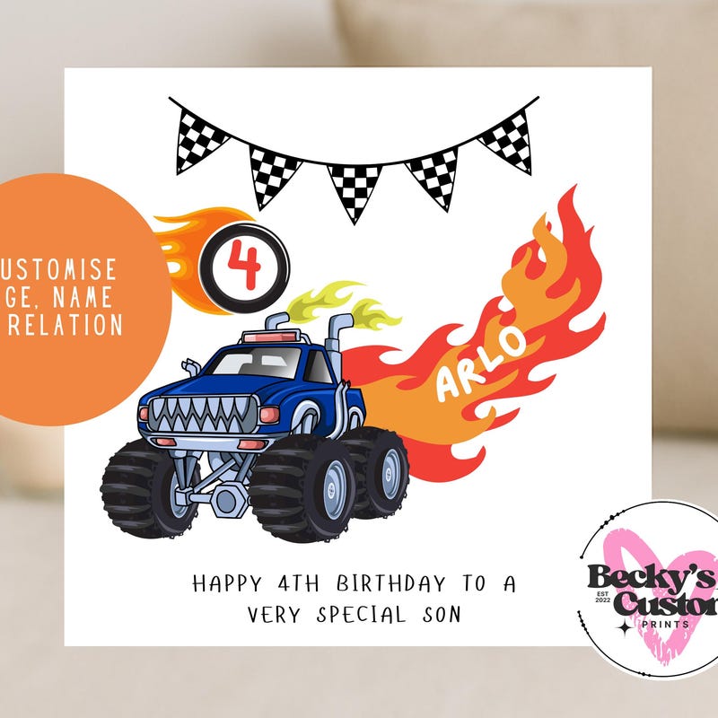 Birthday Card Son 6th - Etsy UK