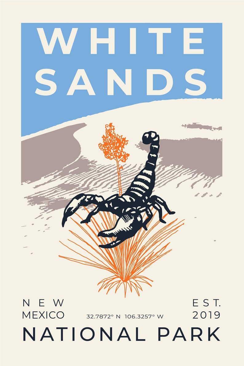 White Sands National Park Poster - Etsy