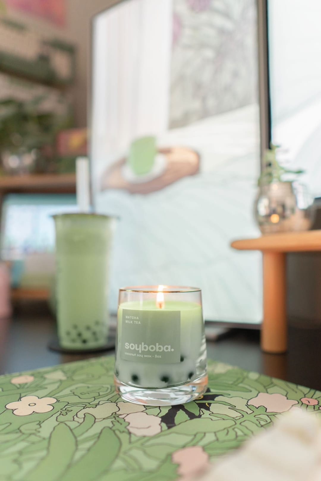 Matcha Milk Tea Candle | Coconut Soy Wax | 8oz - Etsy