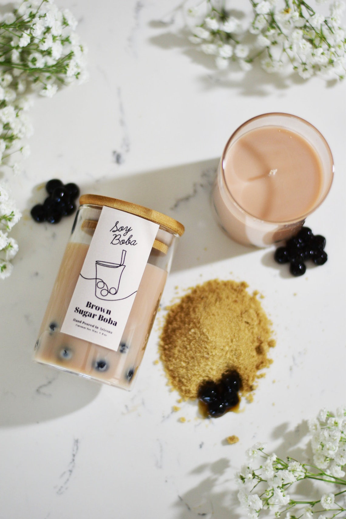 Brown Sugar Milk Tea Candle Coconut Soy Wax 8oz - Etsy