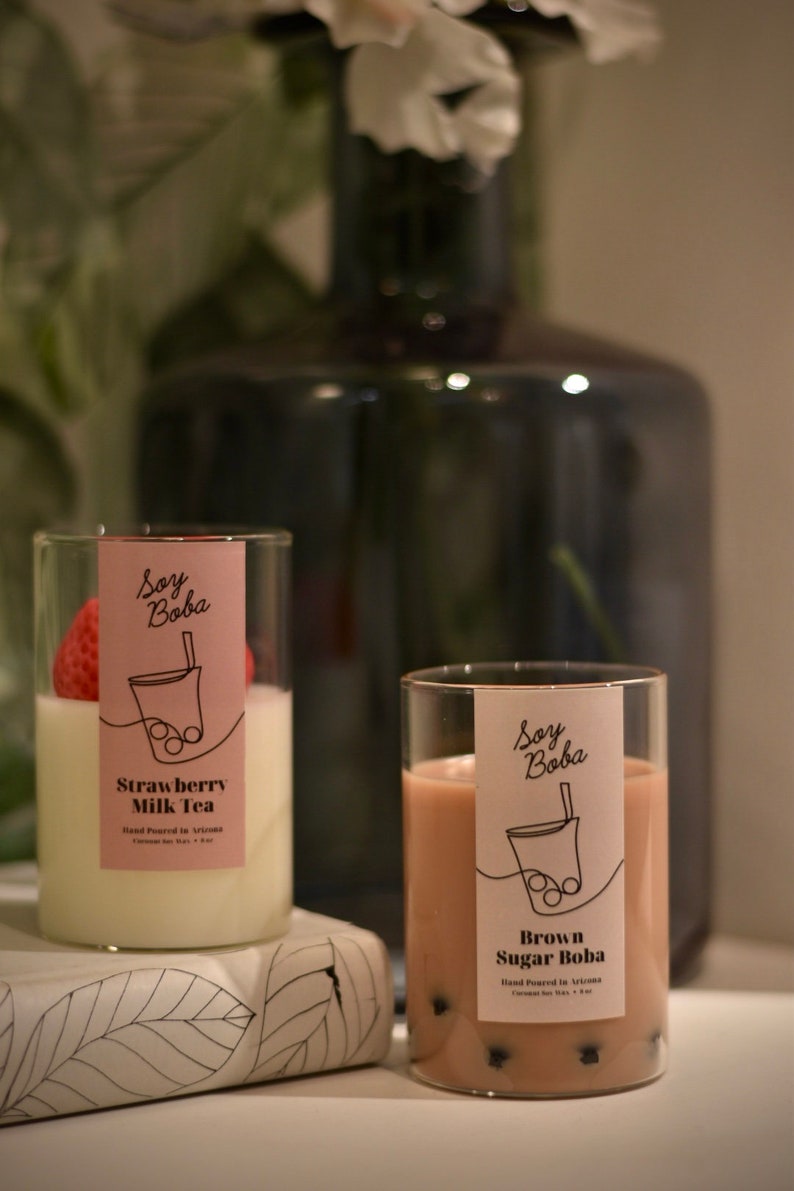 Brown Sugar Milk Tea Candle Coconut Soy Wax 8oz - Etsy