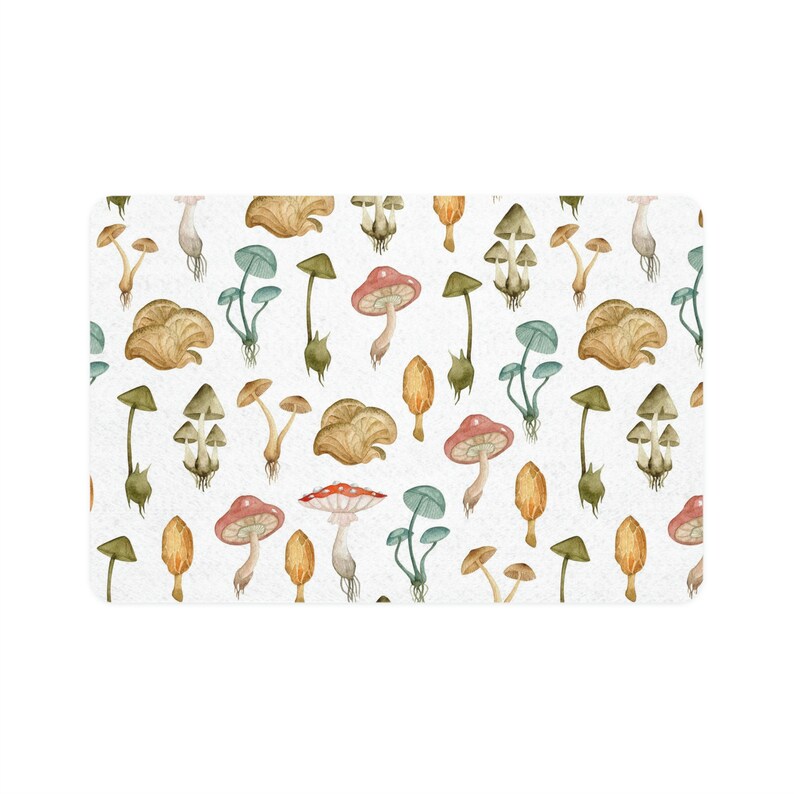 Mushroom Pet Food Mat Cottagecore Room Decor Cottagecore Pet - Etsy