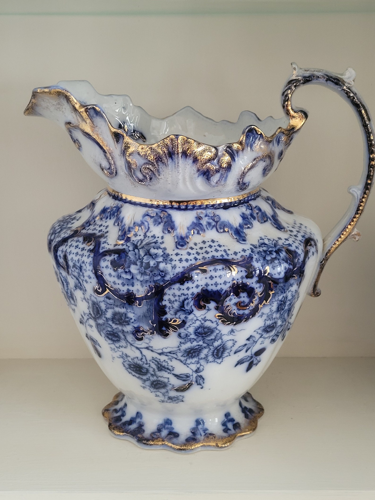 Victorian Style FURSTENBERG Large Porcelain Pitcher - Etsy