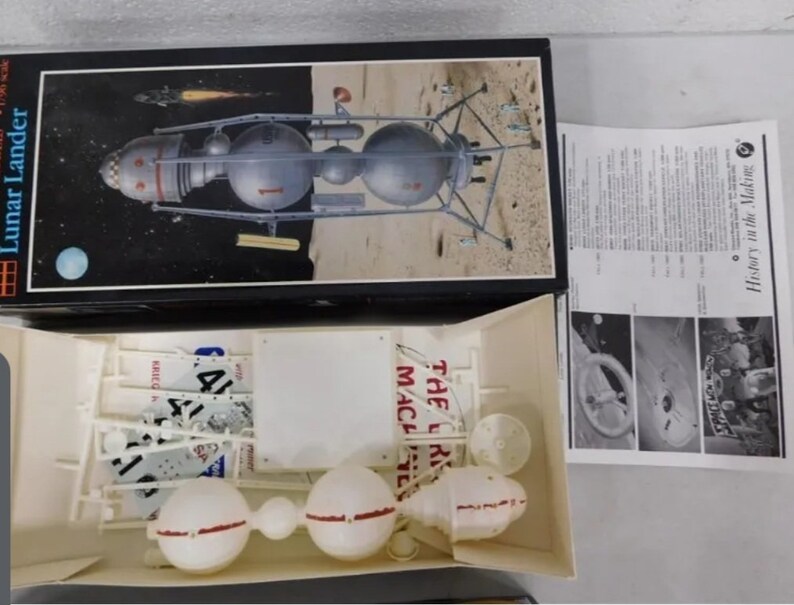 Glencoe Lunar Lander 1/96 05003 Vintage Model Kit - Etsy