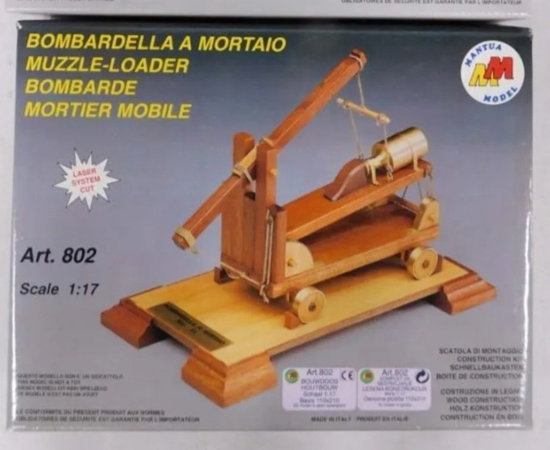 Vintage Mantua 802 Roman Catapult All Wood & Metal Kit 1:17 - Etsy