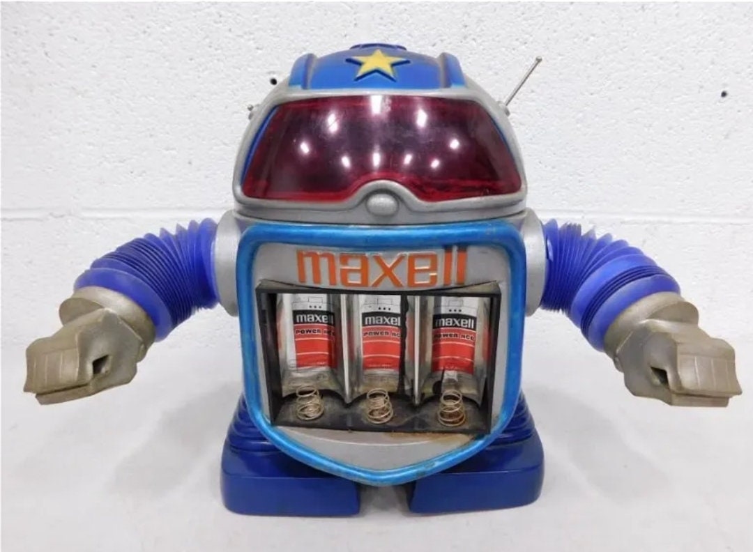 Maxell Robot Store Display Advertising/ad Figure Toy - Etsy