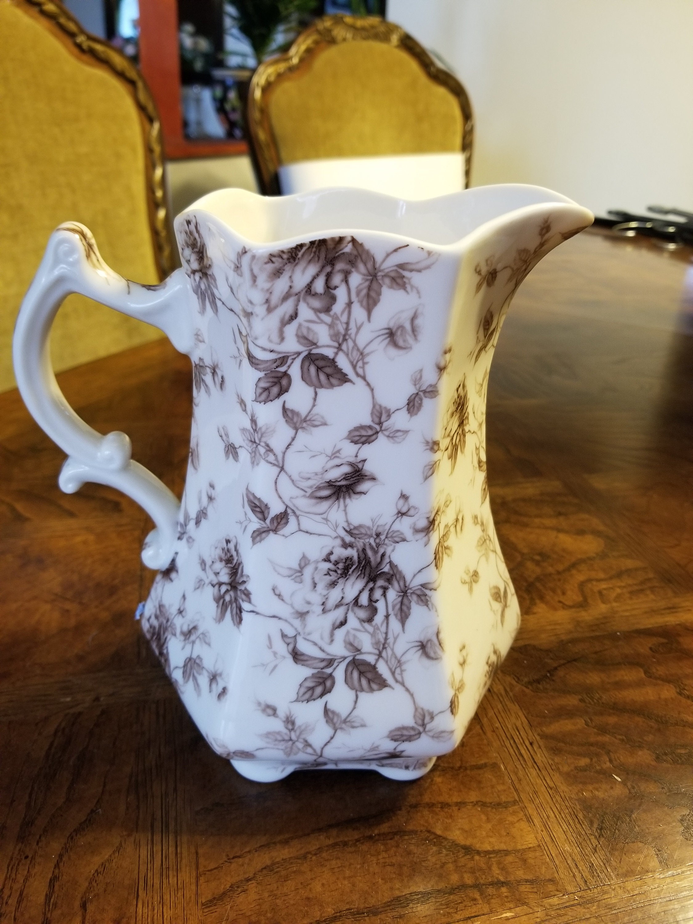 Vintage I. Godinger & Co. Bone China Pitcher / Creamer 7.5 H - Etsy