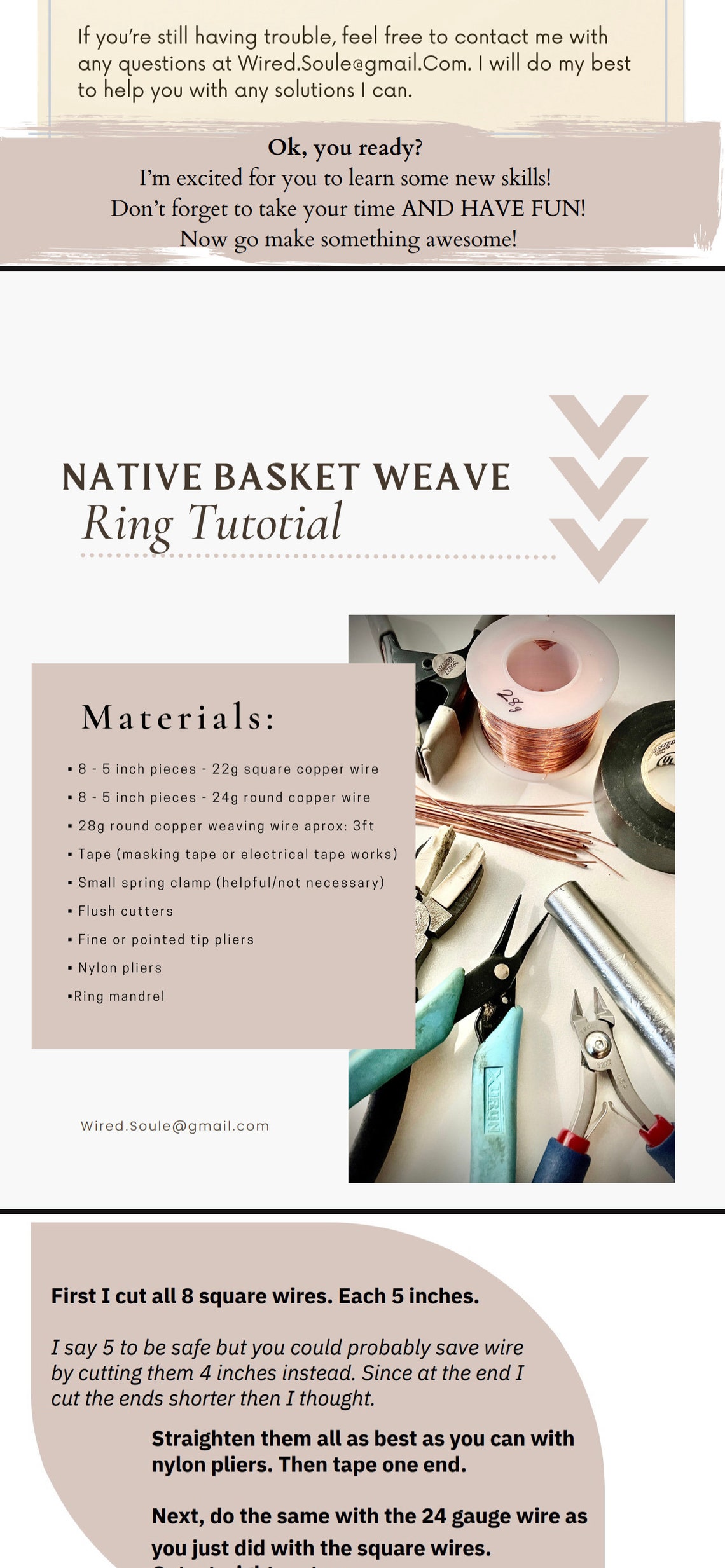 Native Basket Weave Wire Wrapped Ring Tutorial - Etsy
