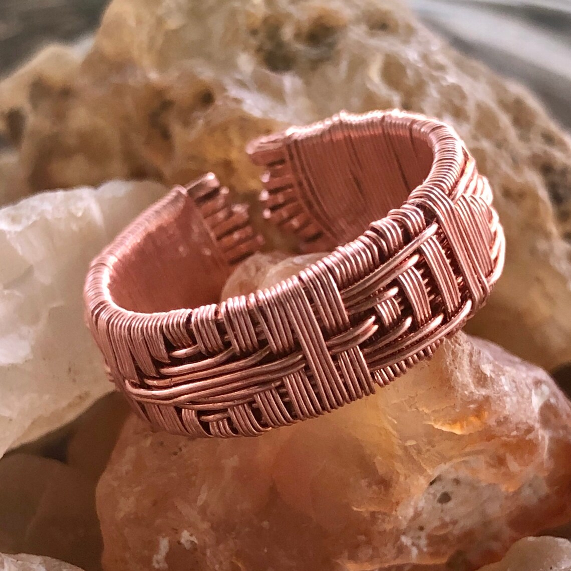 Native Basket Weave Wire Wrapped Ring Tutorial - Etsy