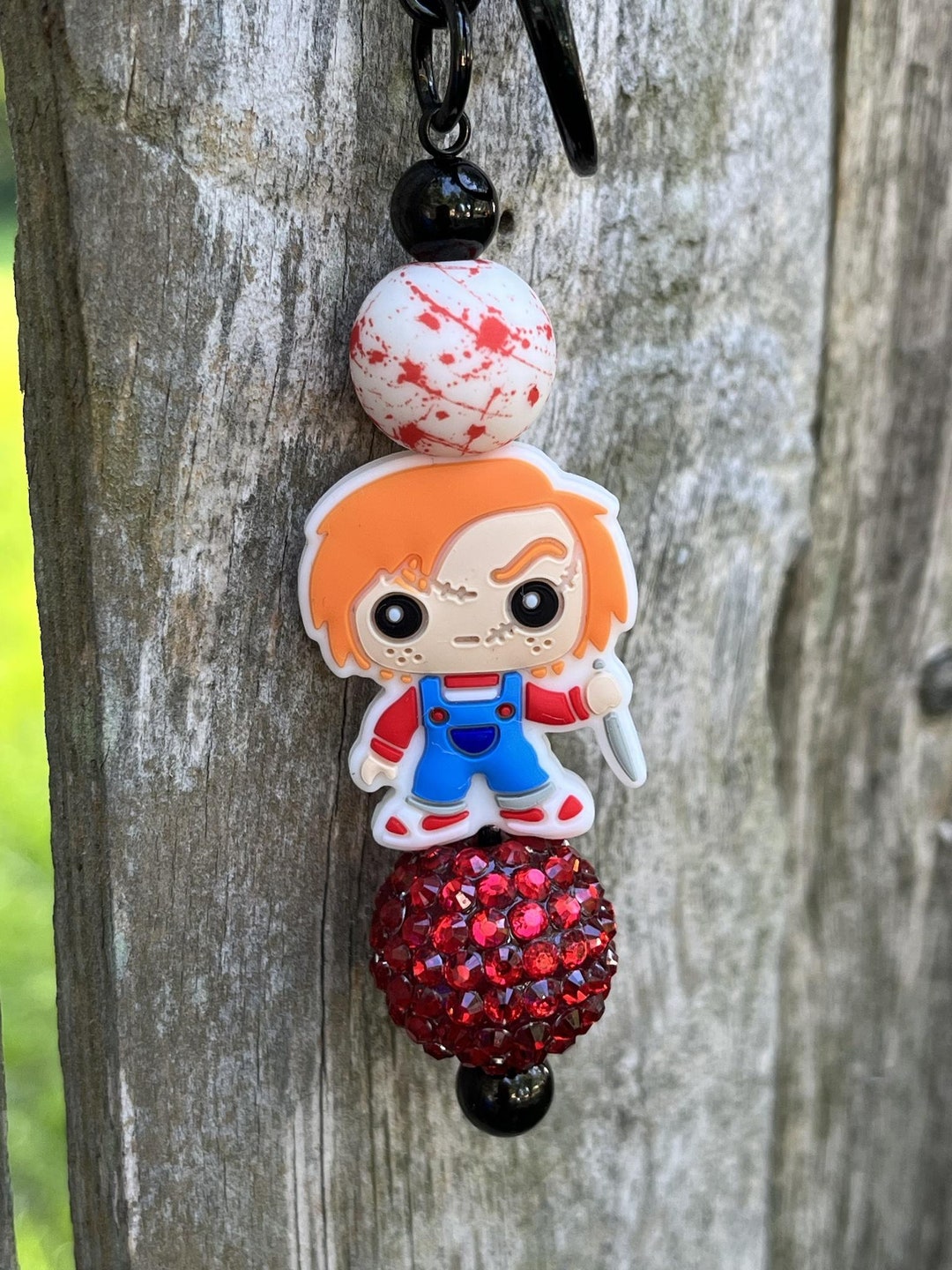 Horror Doll Keychain Spooky Doll Keychain Halloween Doll - Etsy