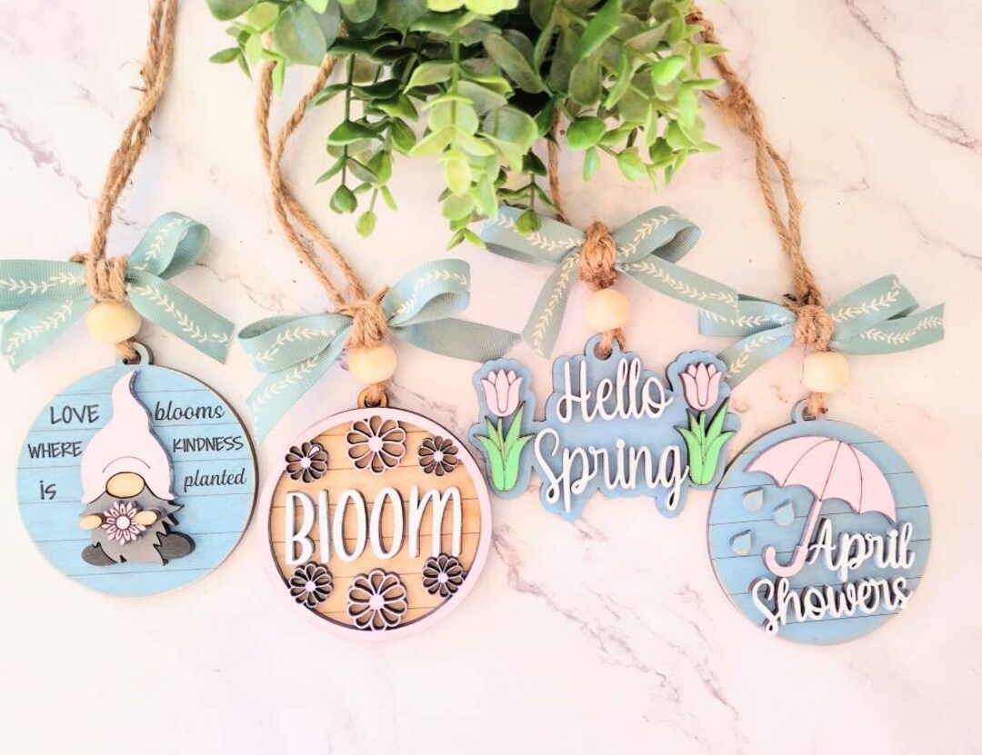 Car Charms Svg. Bag Tag Svg. Spring Car Charms Svg. Bogg Bag Spring Svg ...