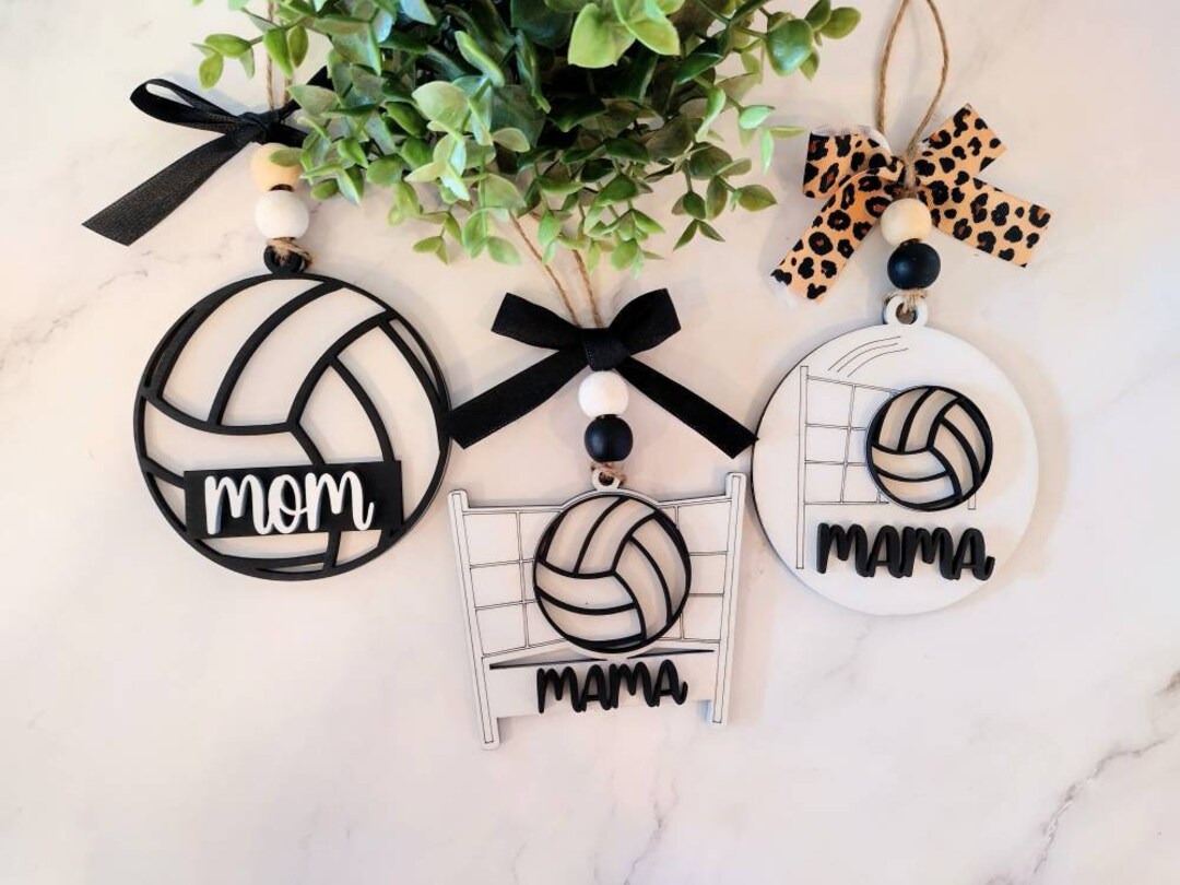 Volleyball Car Charms Svg.volleyball Bag Tags Svg. Volleyball Ornaments ...