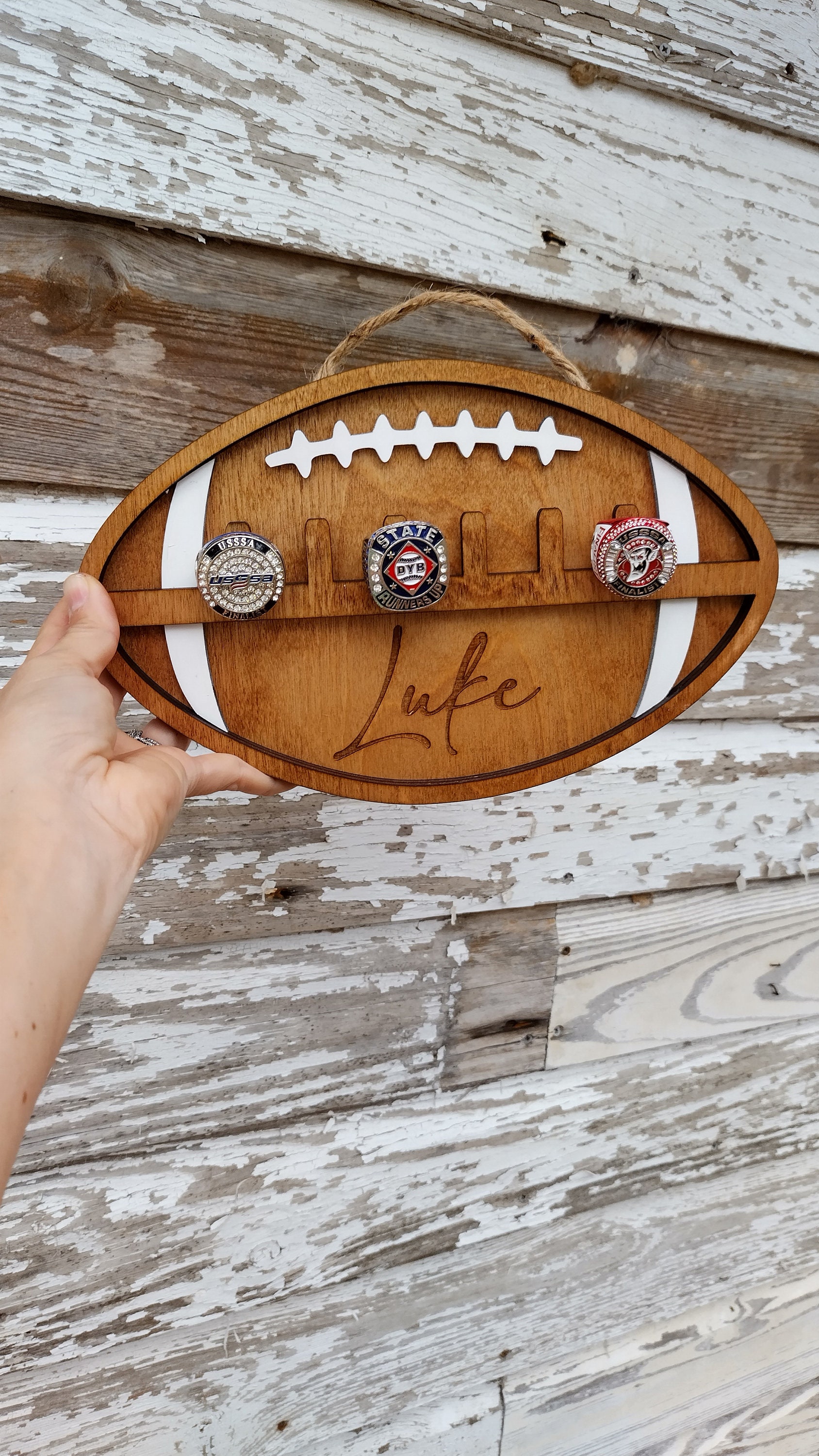 Football Ring Holder Svg. Football Ring Holder Laser Files Svg. Easter ...